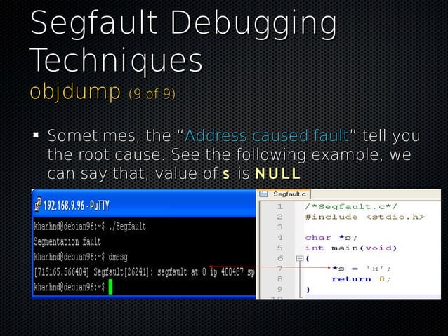 Introduction To Segmentation Fault Handling Ppt