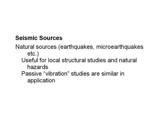 Introduction to Seismic Method | PPT