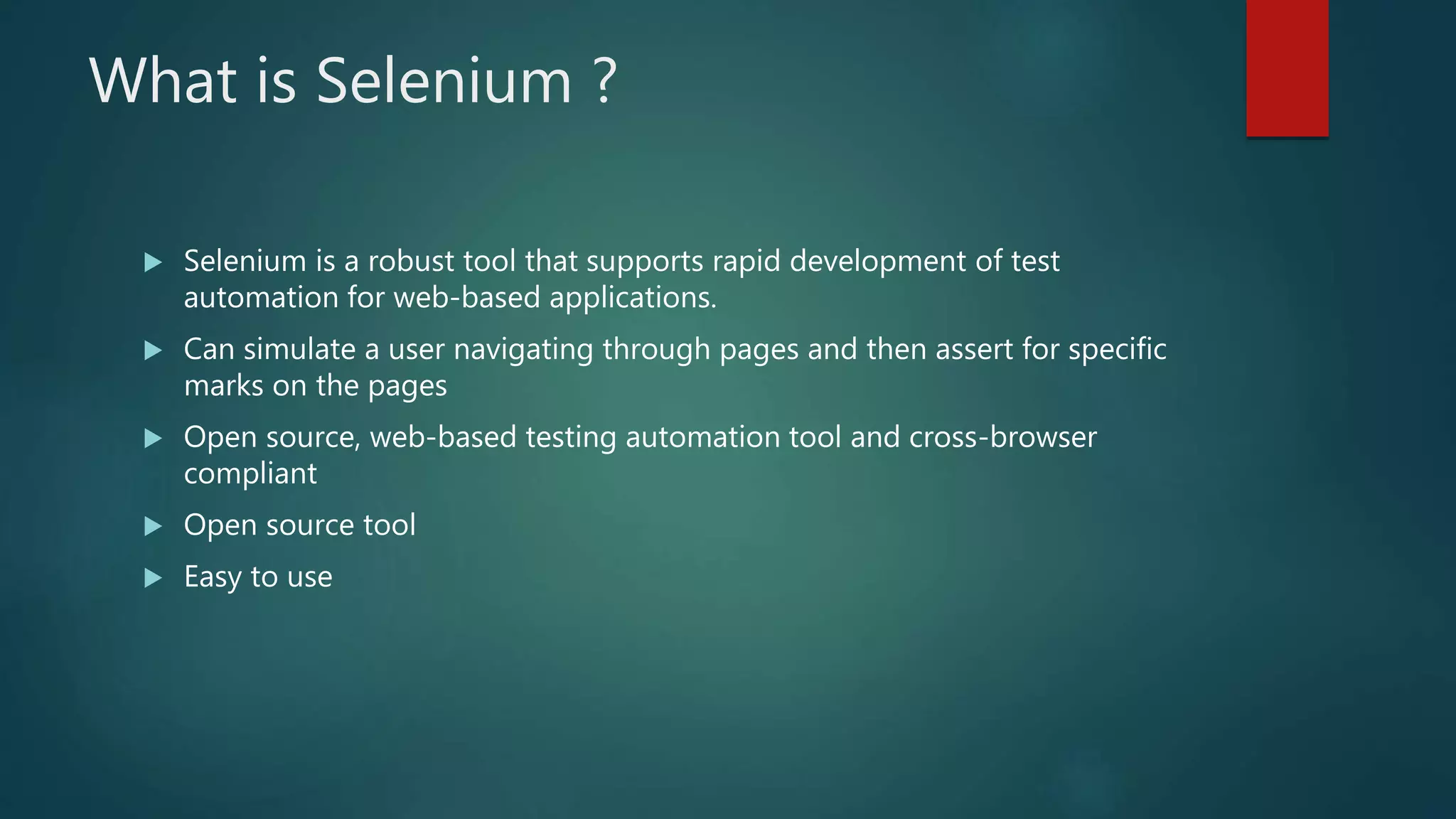 Introduction To Selenium Pptx Browsers Computer Software And Applications