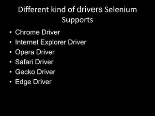 Introduction to selenium | PPT