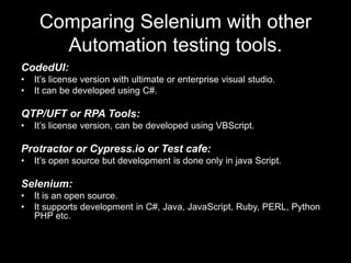 Introduction to selenium | PPT