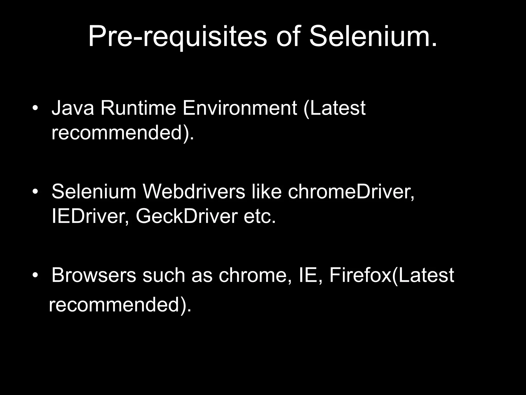 Introduction to selenium | PPTX