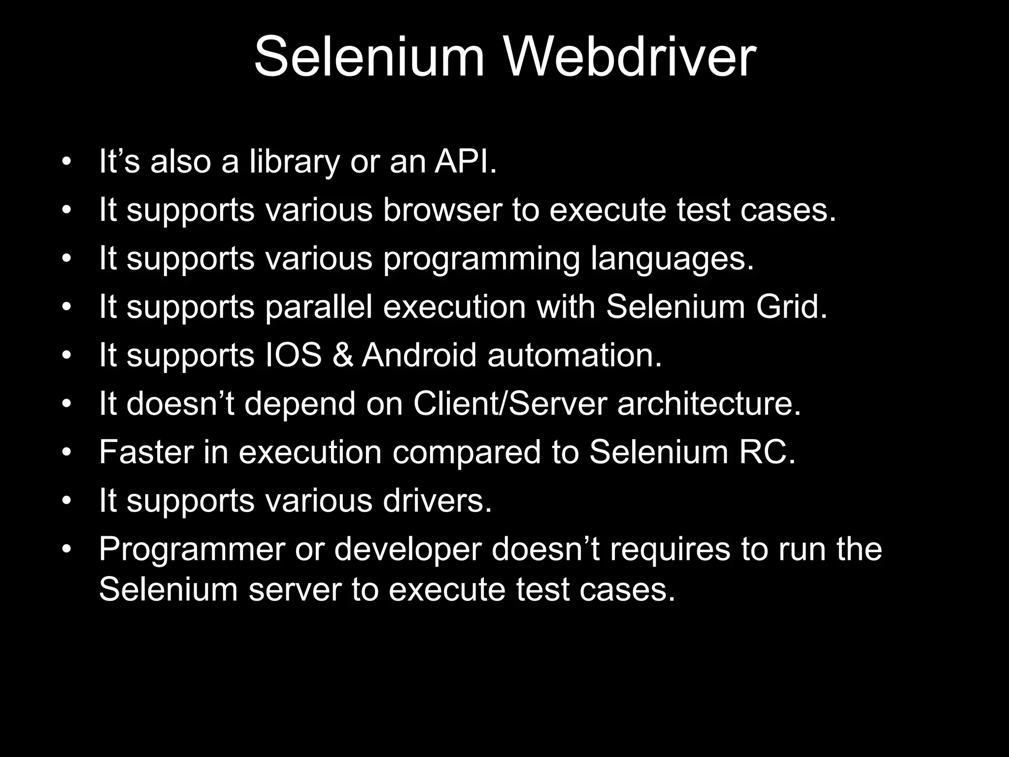 Introduction to selenium | PPTX