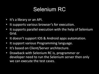 Introduction to selenium | PPTX