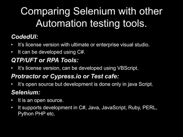 Introduction To Selenium Pptx Browsers Computer Software And Applications
