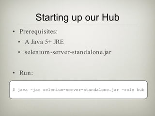 Introduction to selenium_grid_workshop | PPT