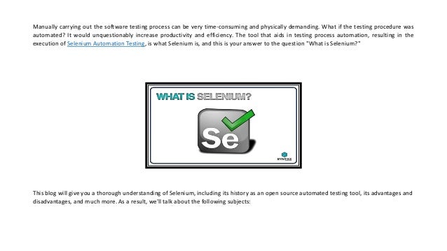 Introduction to Selenium Testing: What Is Selenium? | PPT Introduction to Selenium Testing: What Is Selenium? | PPT