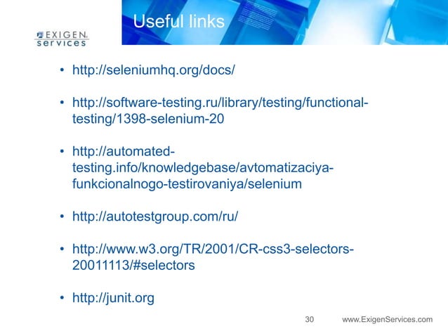 Introduction to Selenium Web Driver | PPTX