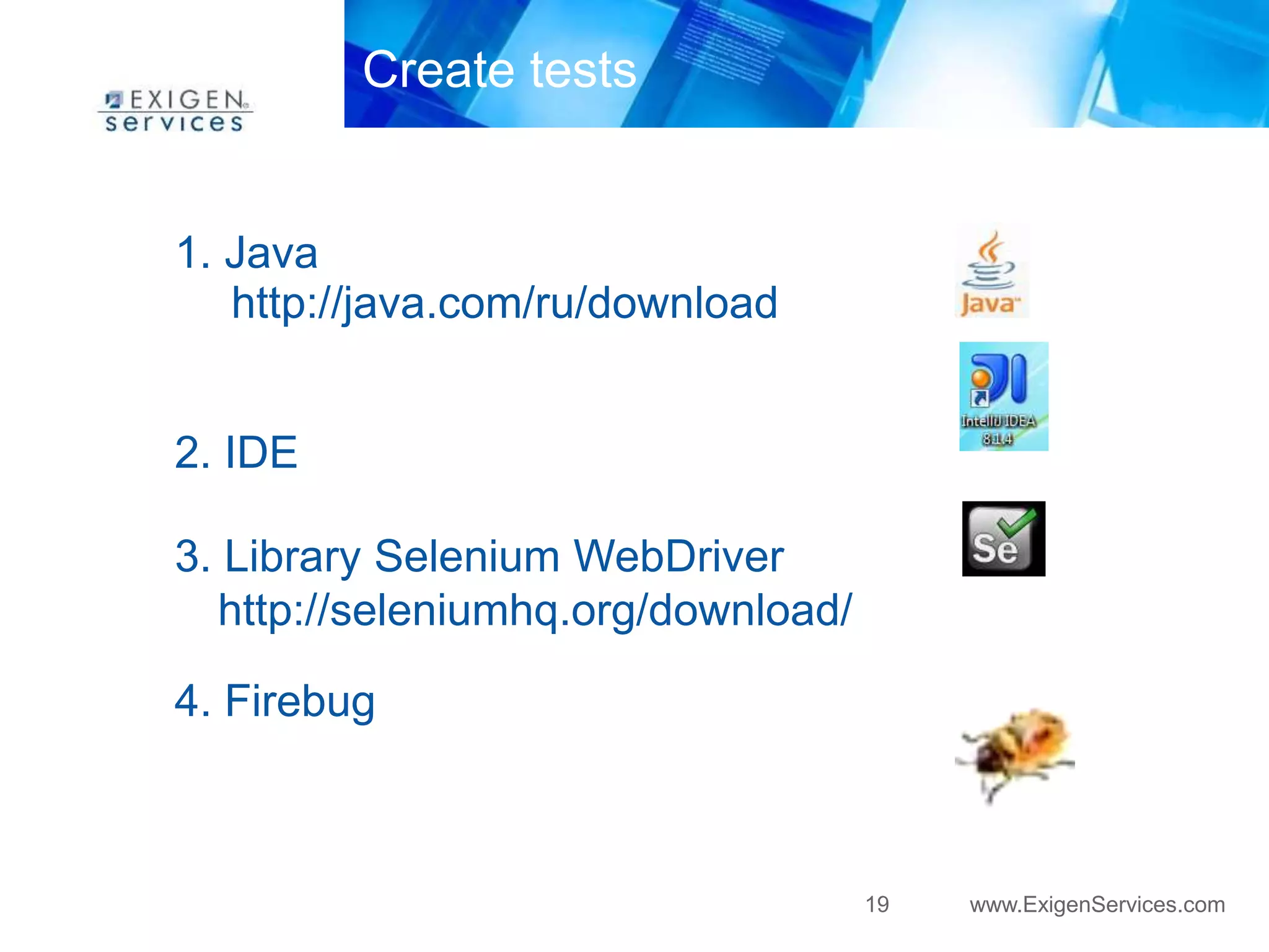 Introduction to selenium web driver | PPTX