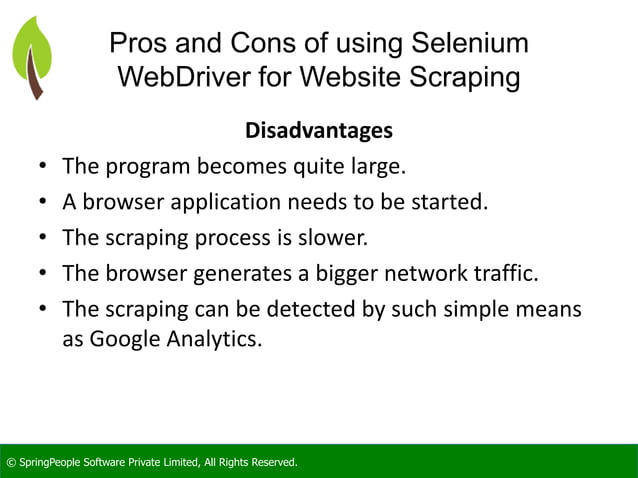 Introduction to Selenium Webdriver - SpringPeople | PPT