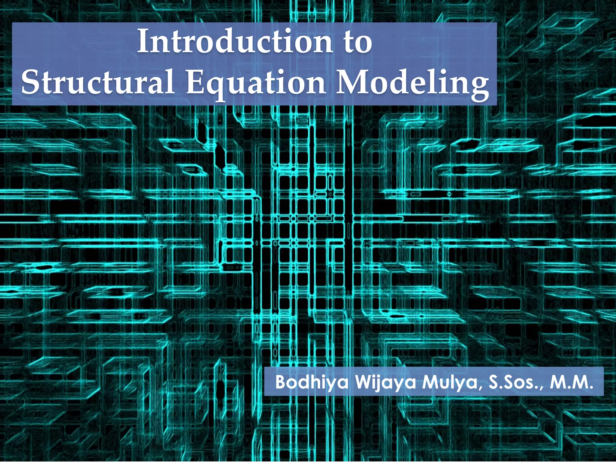 Introduction to Structural Equation Modeling | PDF