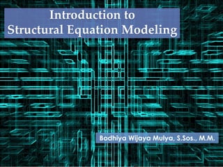 Introduction to Structural Equation Modeling | PDF