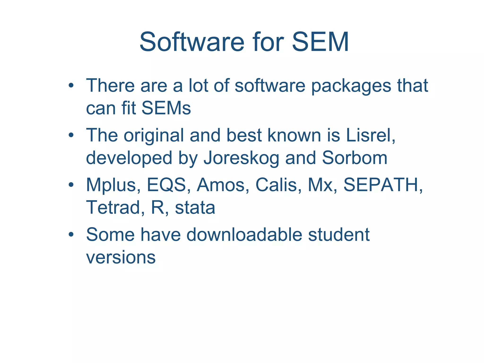 Introduction to Structural Equation Modeling | PPTX