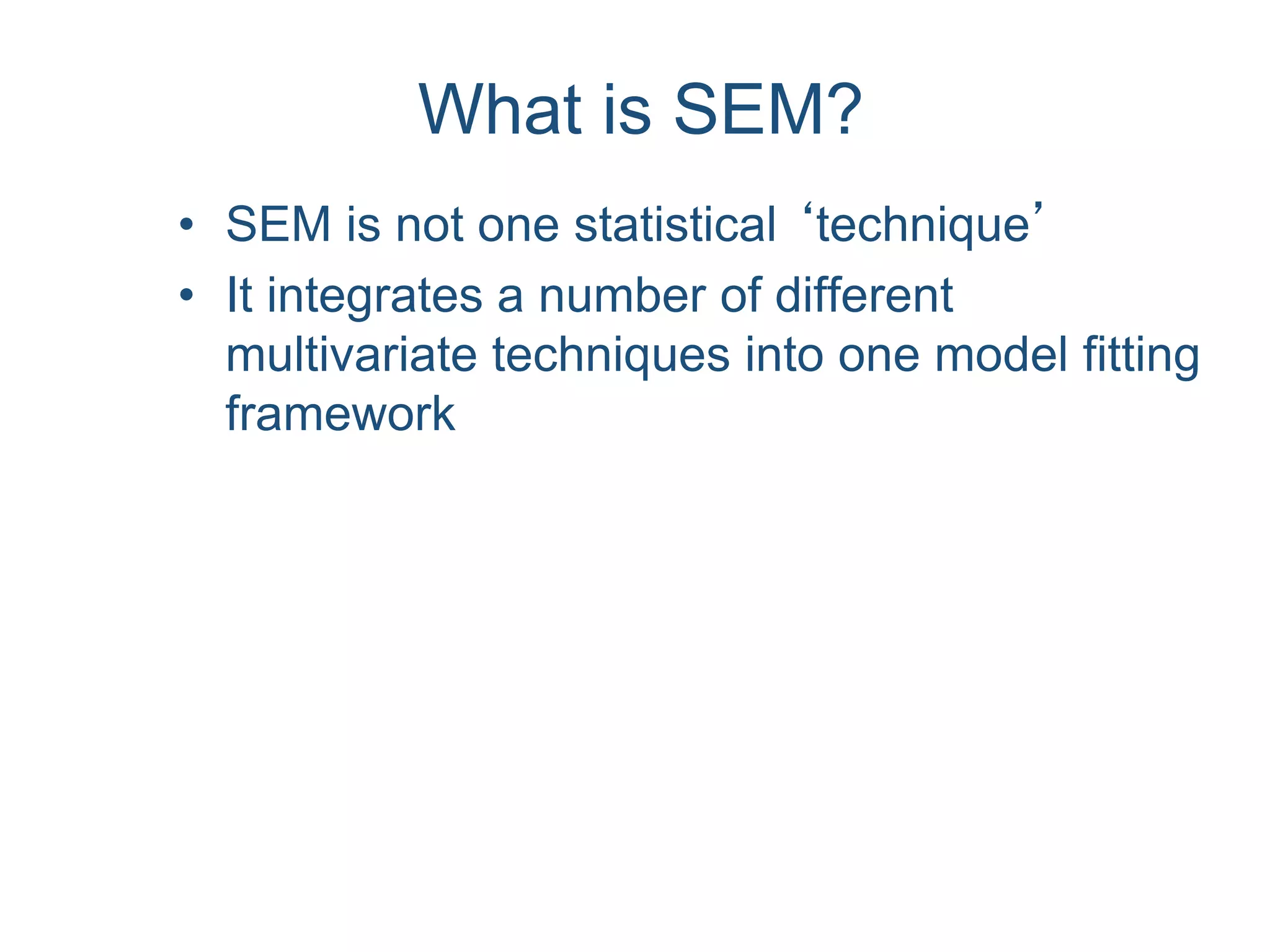 Introduction to Structural Equation Modeling | PPTX