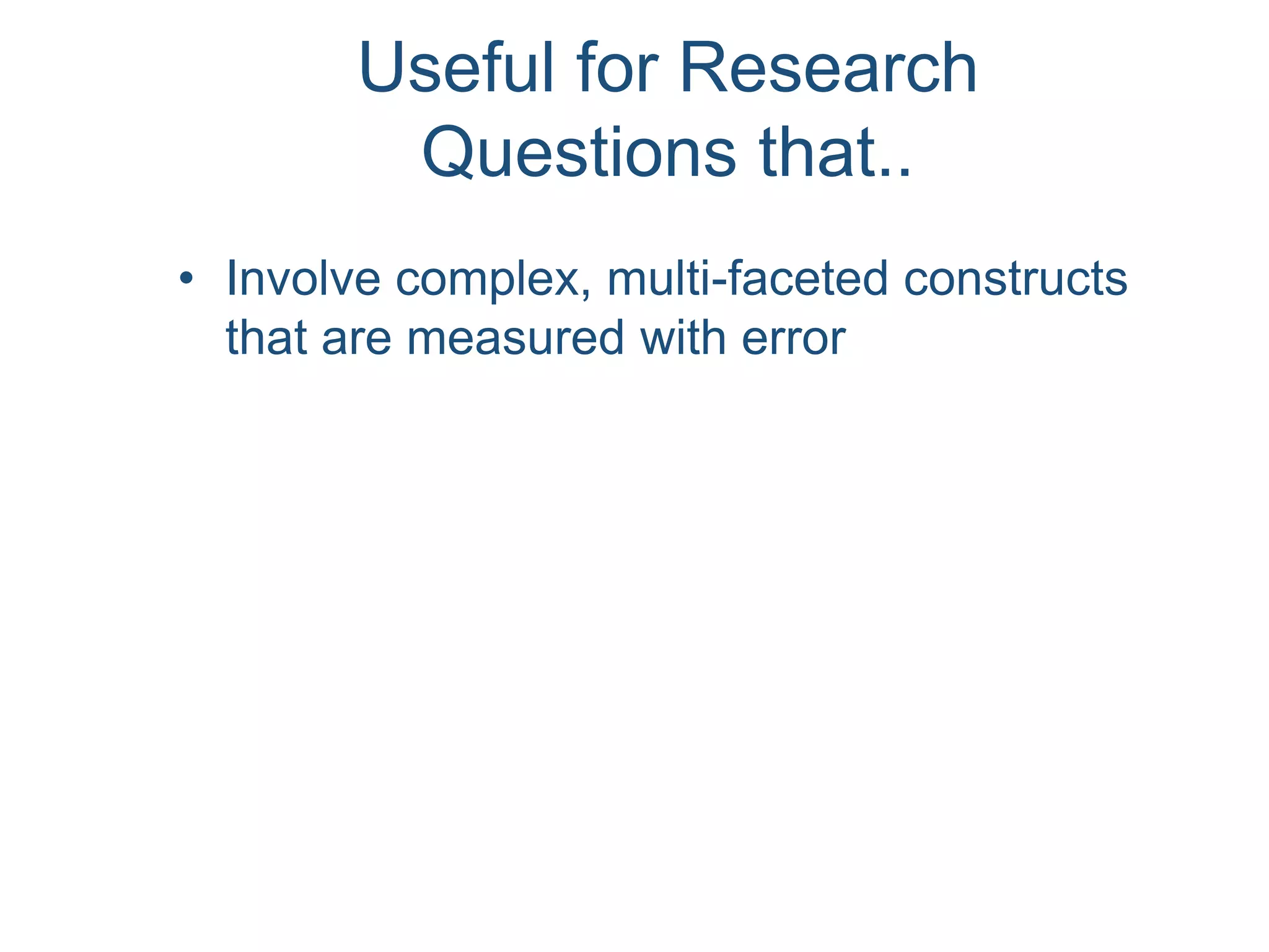Introduction to Structural Equation Modeling | PPTX