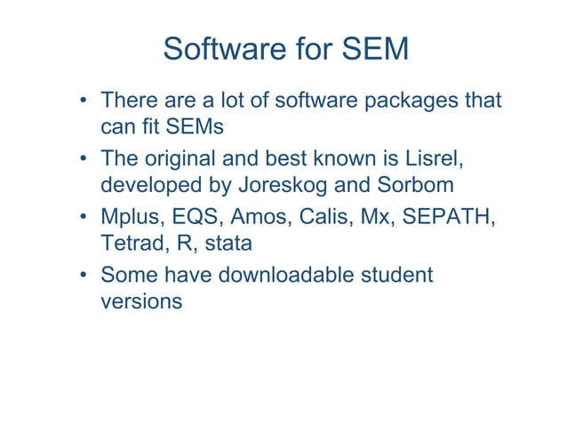 Introduction to Structural Equation Modeling | PPTX