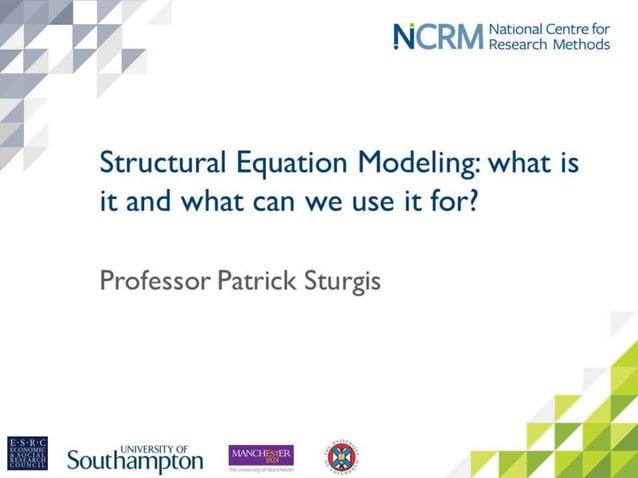 Introduction To Structural Equation Modeling Ppt