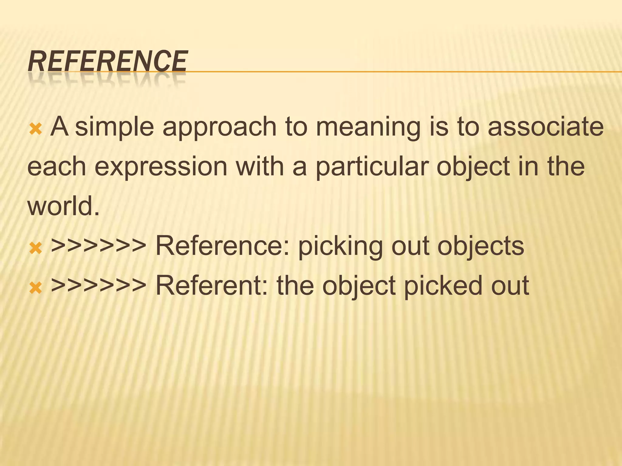 Introduction to semantics week 3 | PPT Introduction to semantics week 3 | PPT