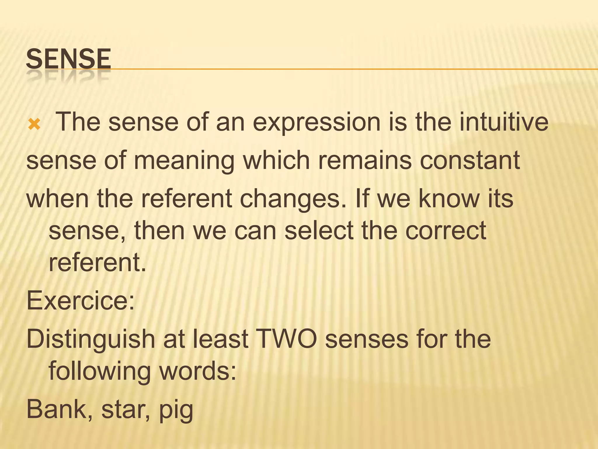 Introduction to semantics week 3 | PPT