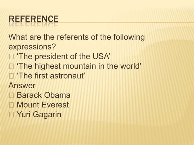 Introduction to semantics week 3 | PPT