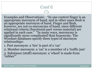 Introduction to semantics Budu, 2017 | PPT