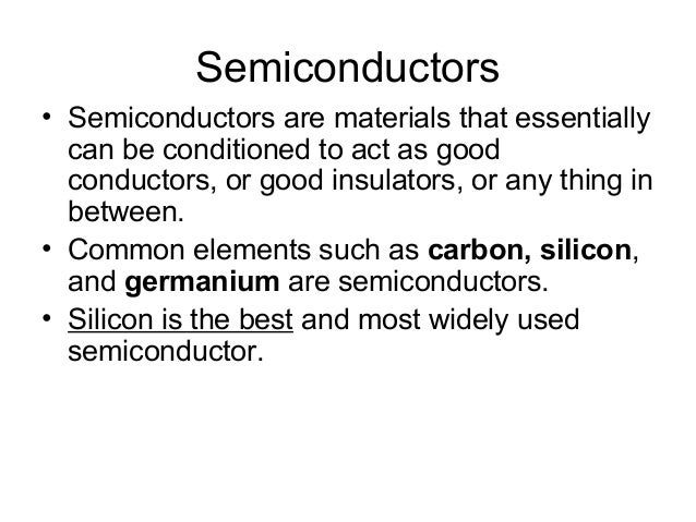 Semiconductors Examples