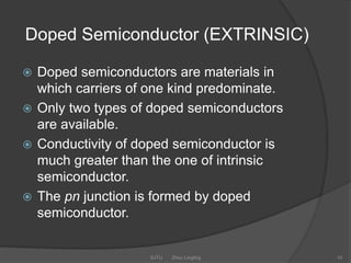 Electronics and Telecommunications:Introduction to semiconductors | PPT