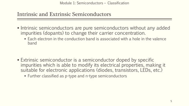 Introduction to semiconductor devices | PPTX