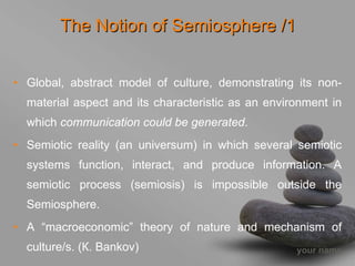 Introduction to Semiosphere - 2010 | PDF | Science