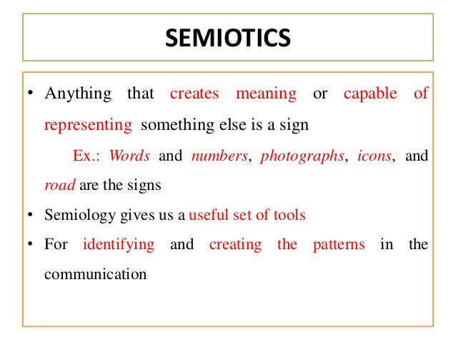 semiotic Analysis