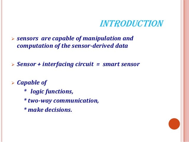 Introduction to sensor