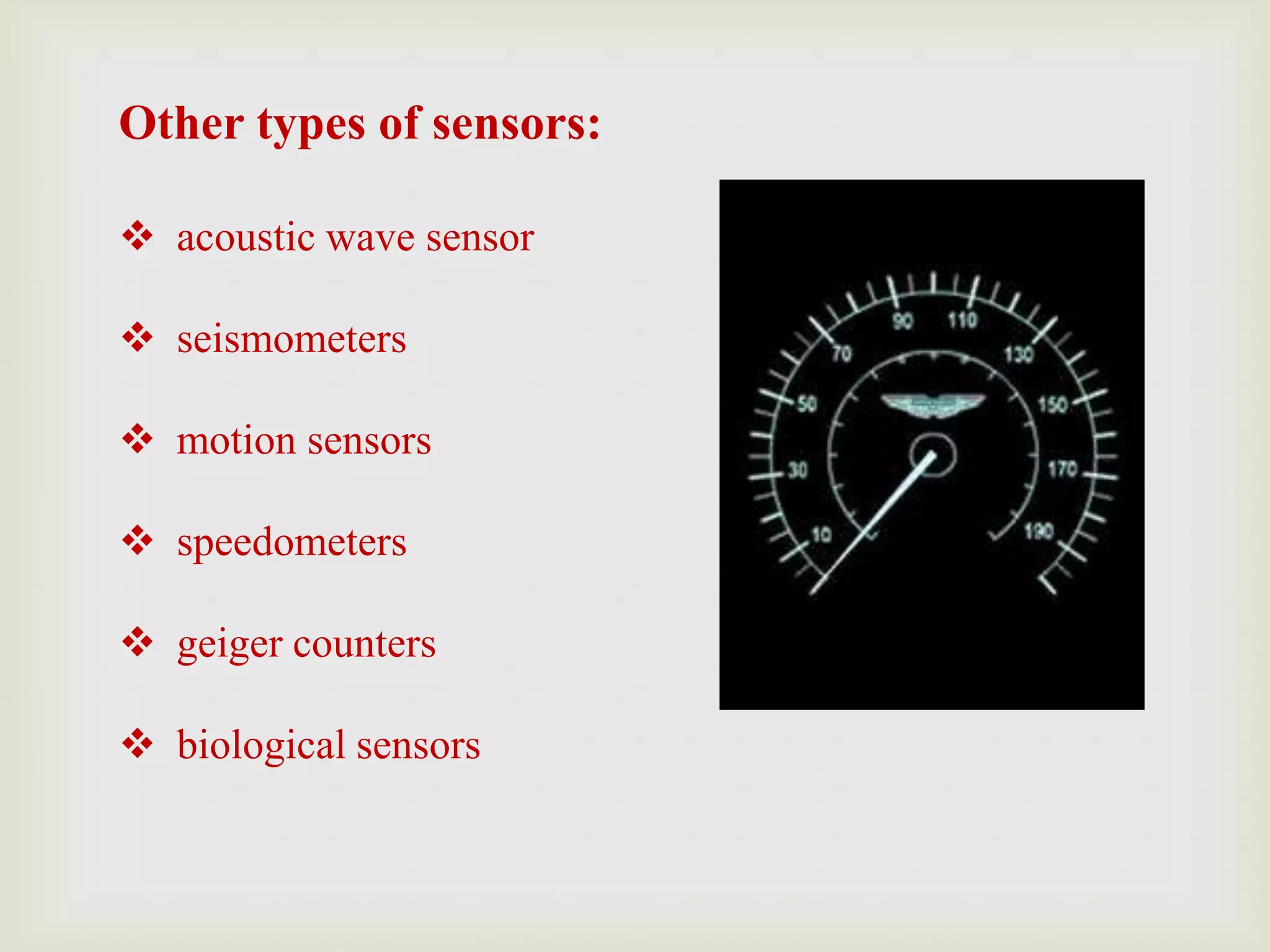 Introduction to sensors | PPTX | Physics | Science