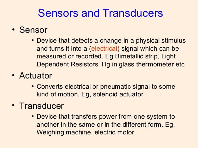 Introduction to sensors