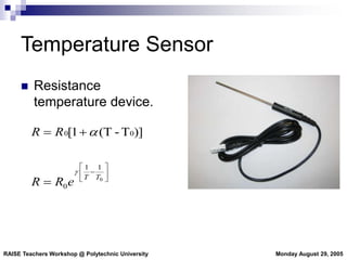 Introduction to Sensors.ppt | Physics | Science