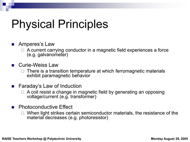 Introduction to Sensors,principles . ppt | PPT
