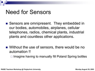 Introduction to Sensors,principles . ppt | PPT