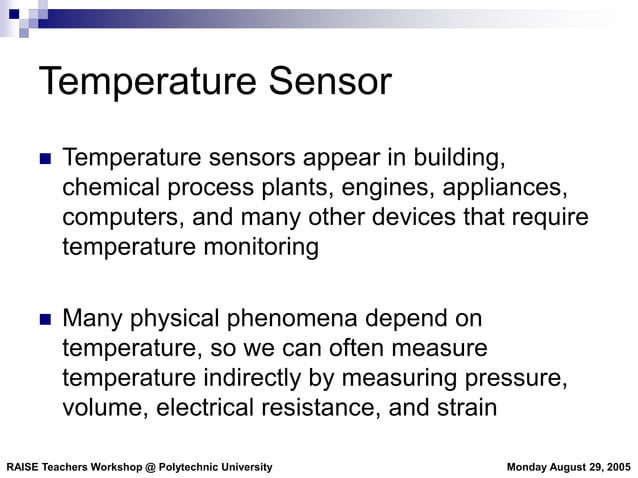 Introduction to Sensors,principles . ppt | PPT