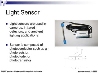 Introduction to sensors (1) | PPT | Chemistry | Science