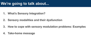 Introduction to sensory processing and sensory modulation | PDF