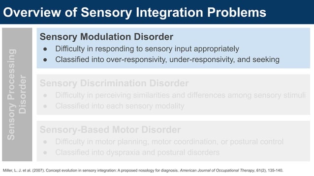 Introduction to sensory processing and sensory modulation | PDF ...