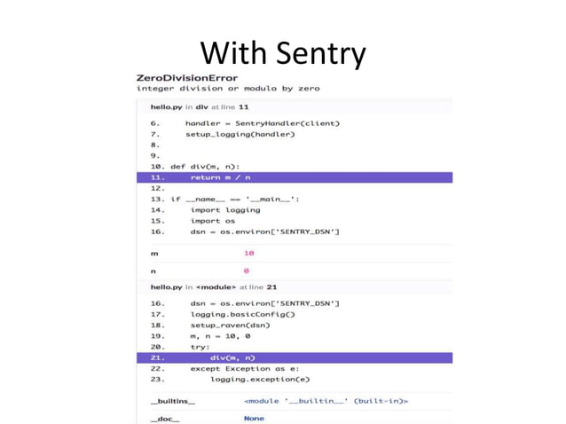 Introduction to sentry | PPT