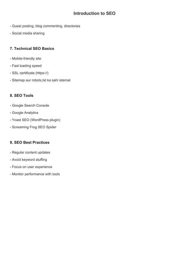 Introduction and importance of search engines optimization | PDF