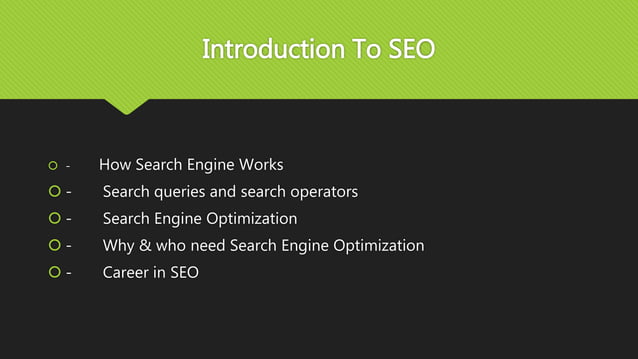 Introduction to seo | PPT