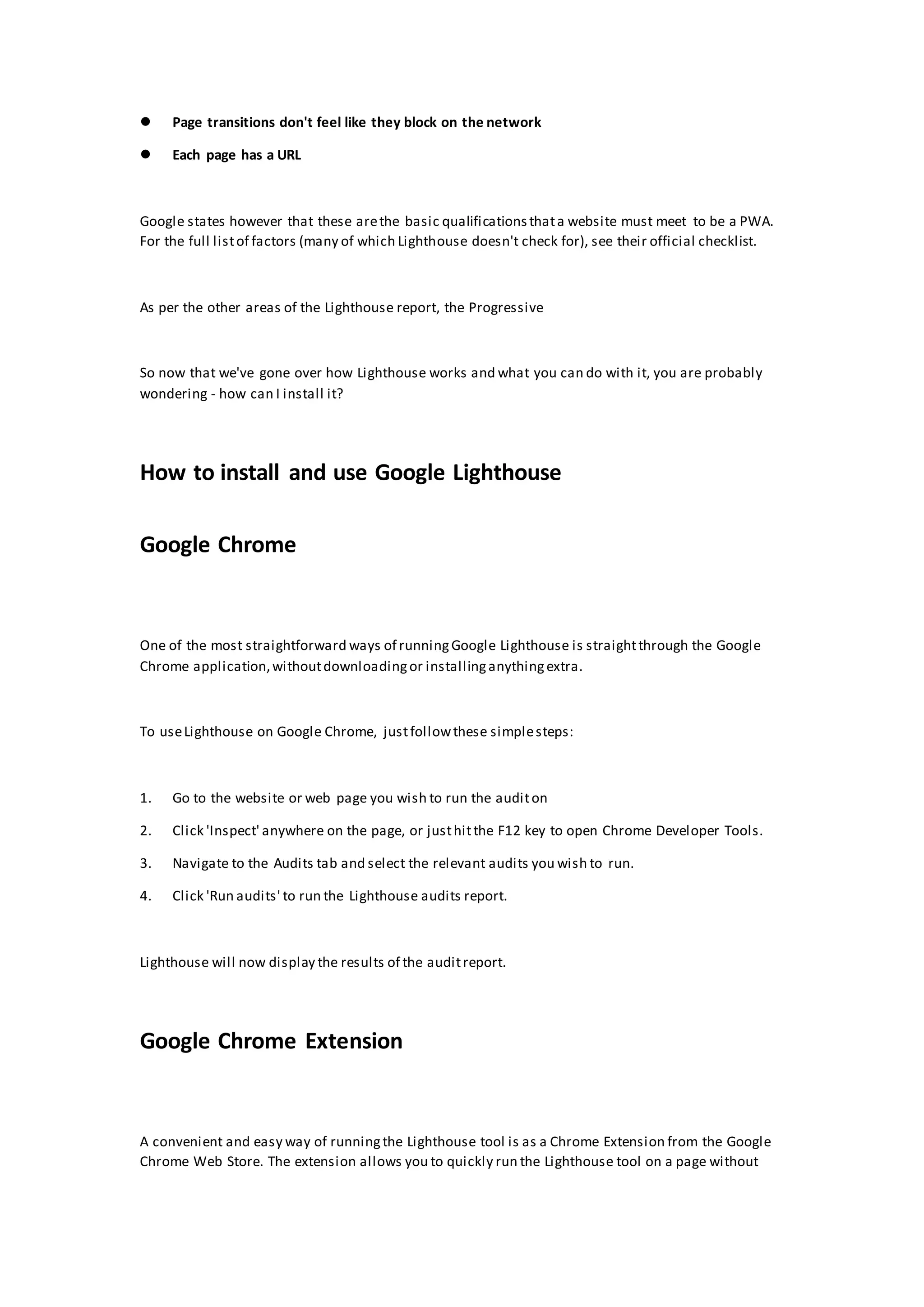 Introduction to SEO with Google Lighthouse | PDF