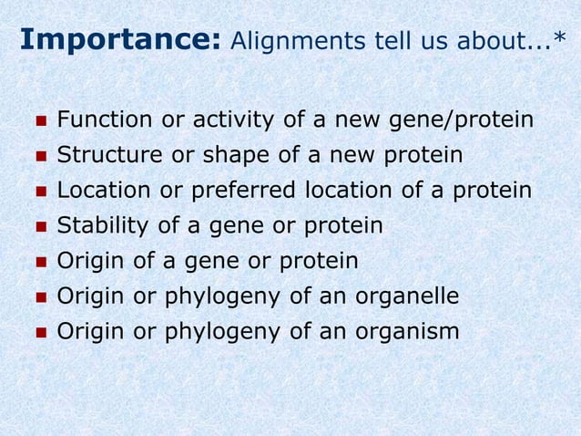 Introduction to sequence alignment | PPTX