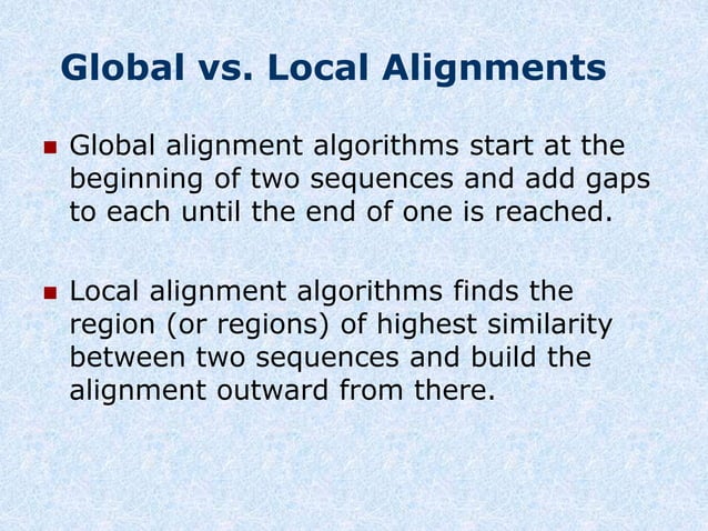 Introduction to sequence alignment | PPTX