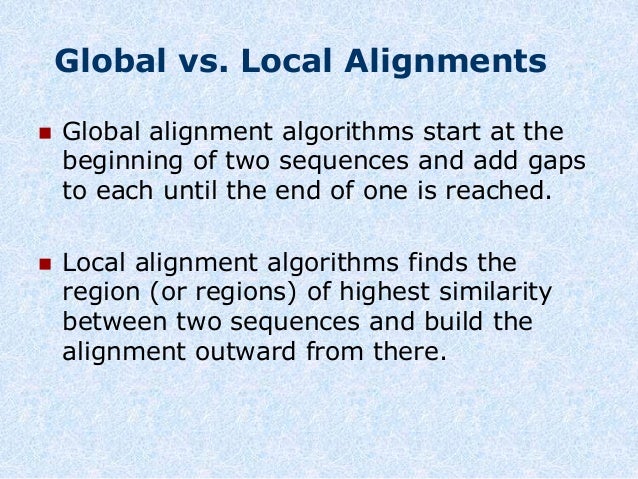 Introduction to sequence alignment