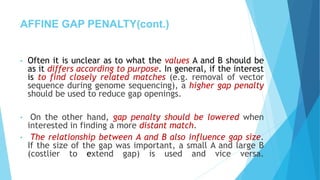Introduction to sequence alignment partii | PPTX