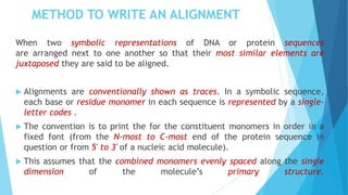 Introduction to sequence alignment partii | PPTX