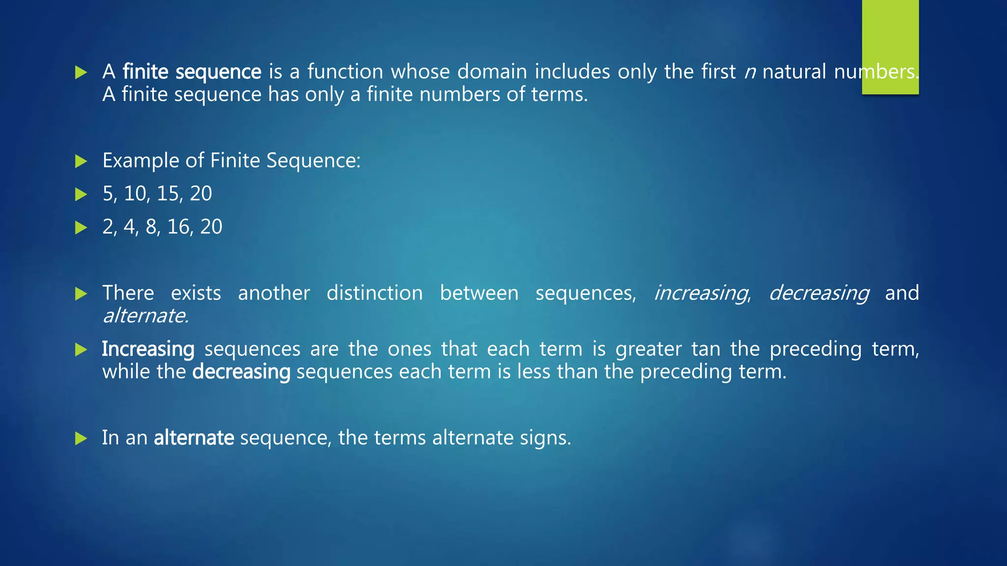 Introduction to sequences and series | PPTX